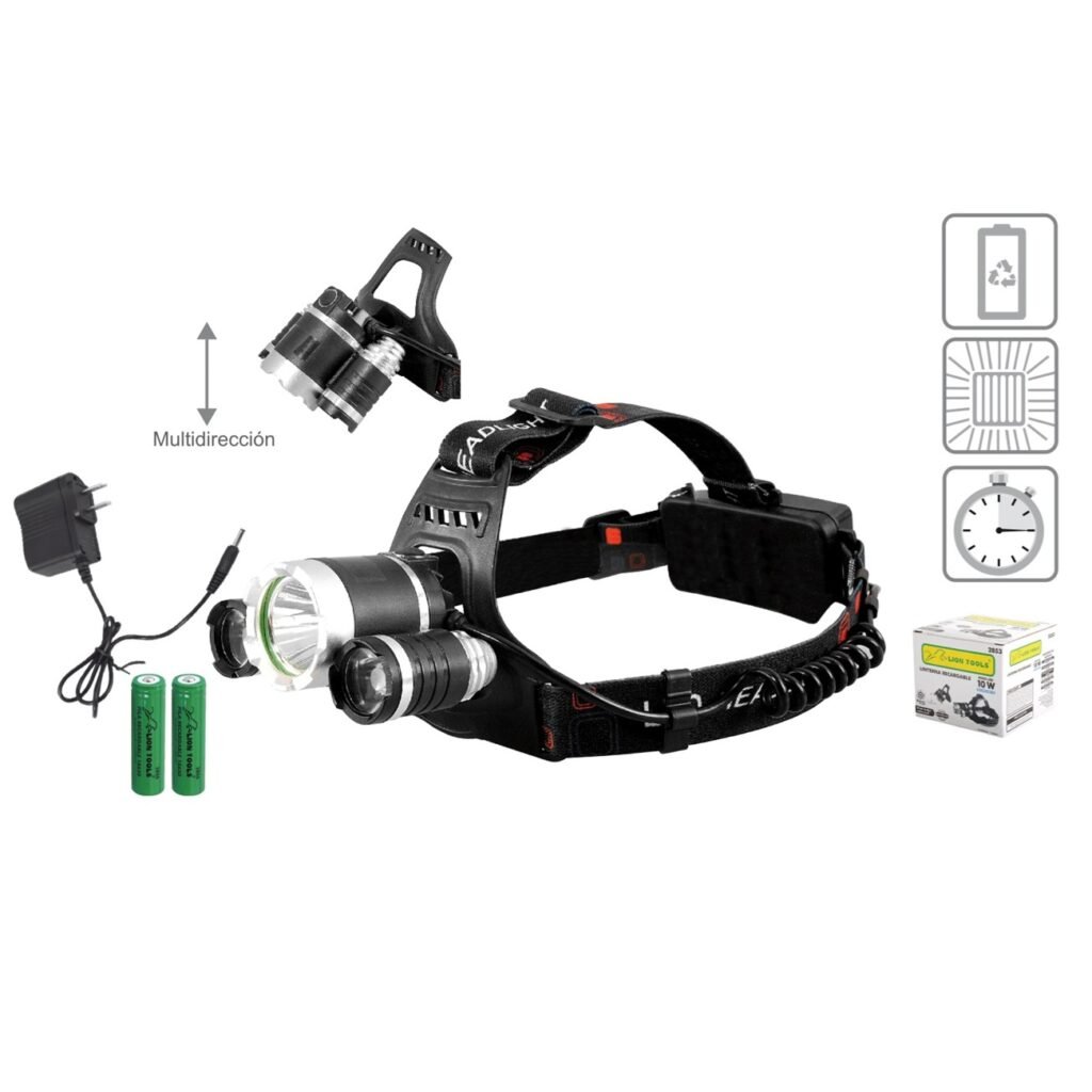 Linterna De Aluminio Recargable Alta Potencia