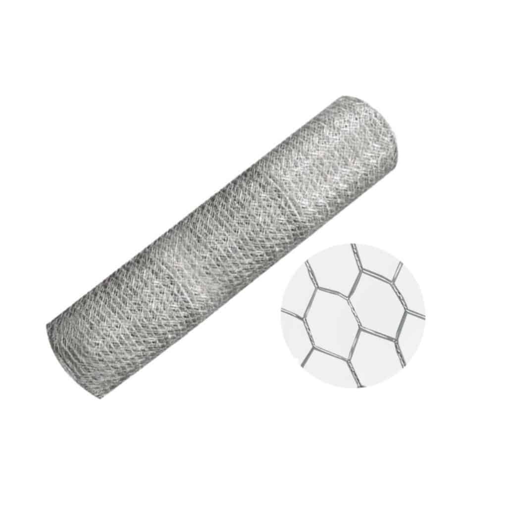 Malla Hexagonal Galvanizada Rollo Con 45 Metros